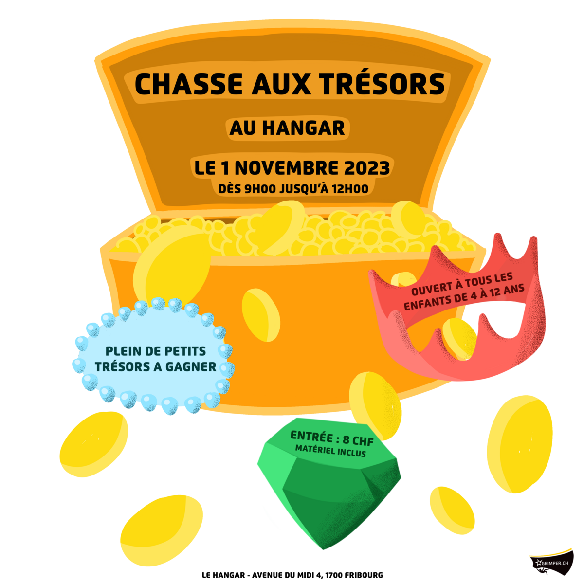 Mercredi 1er novembre, le Hangar part à la chasse aux trésors